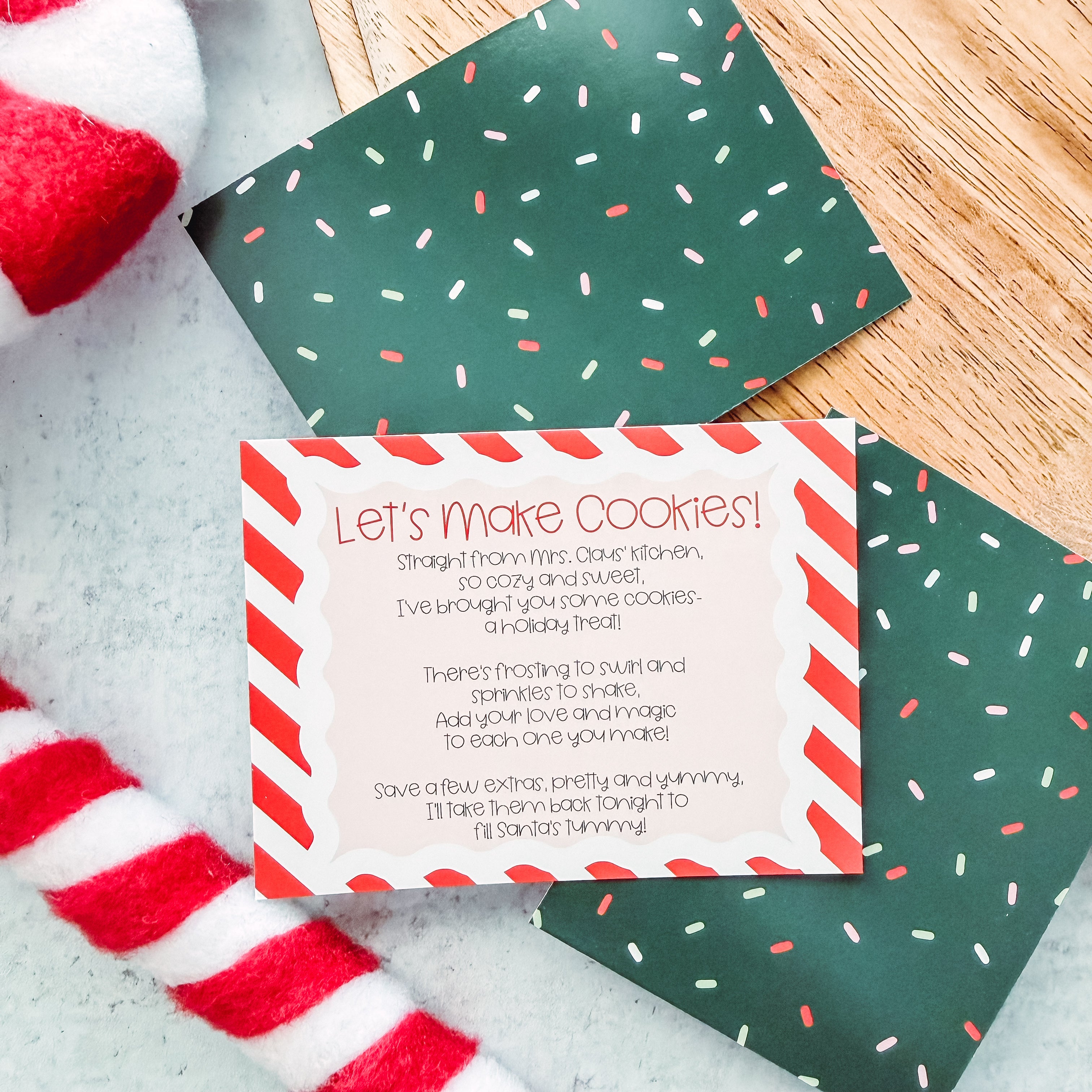 let's make cookies 3x4 cards - pack of 24 – Sweet Dream Packaging LLC