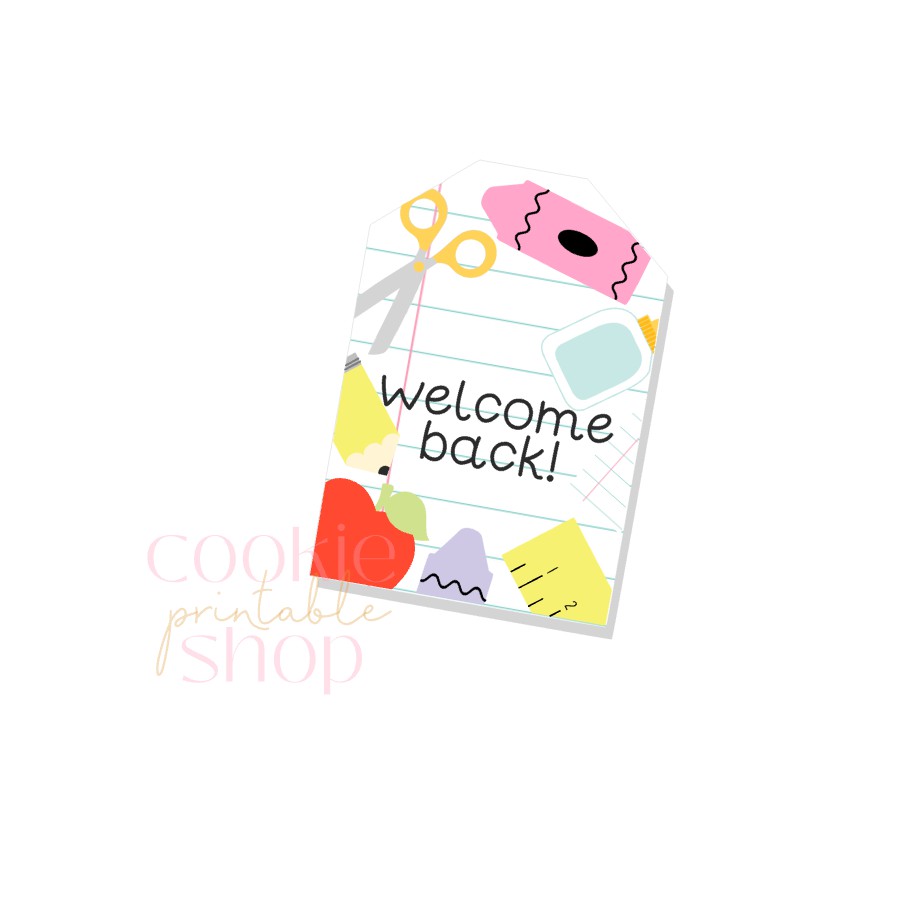 welcome back tag - digital download – Sweet Dream Packaging LLC