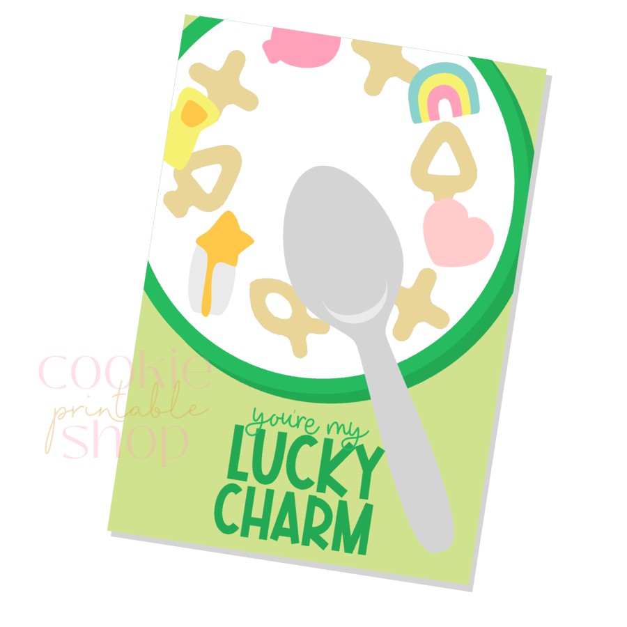 you're my lucky charm cookie card - digital download – Sweet Dream ...